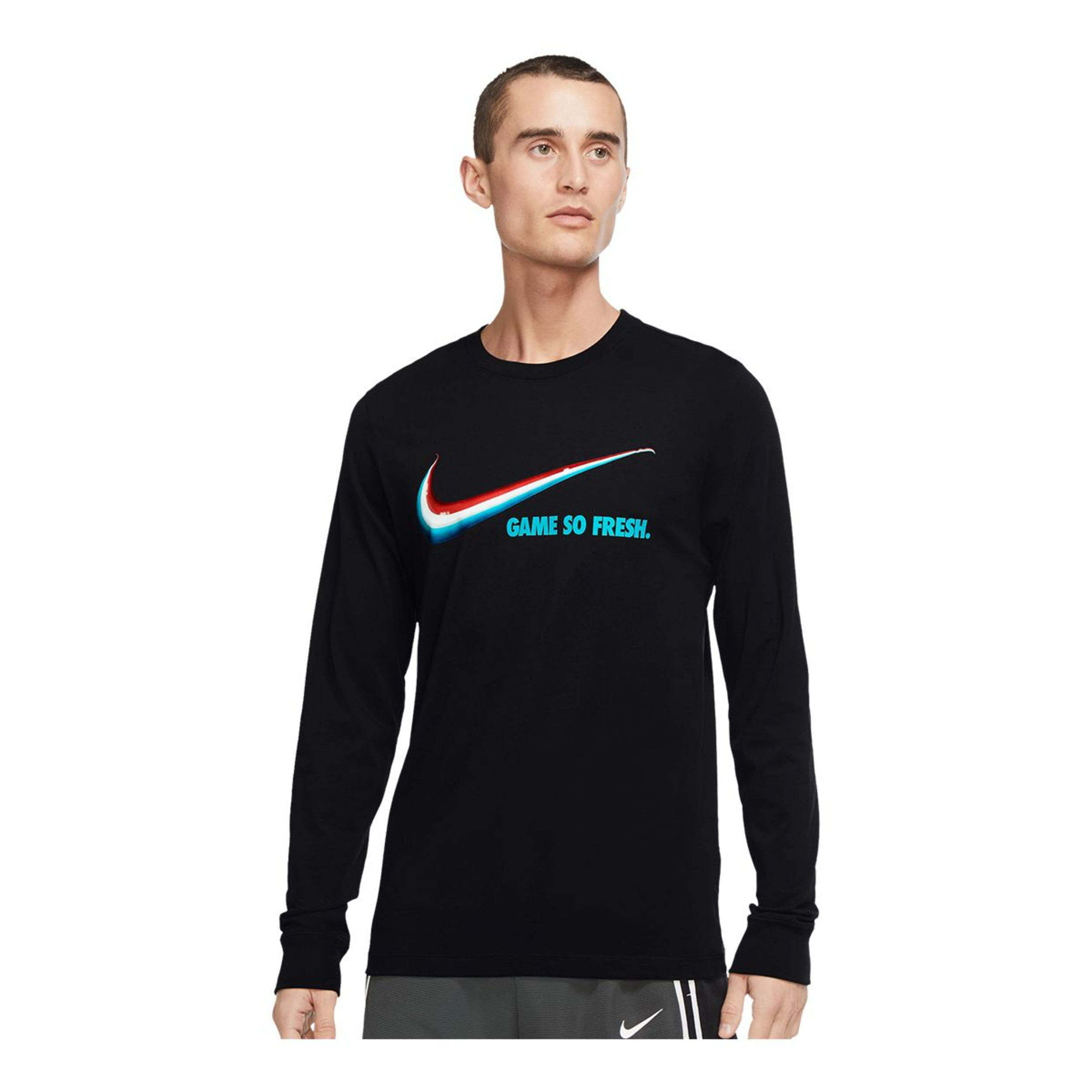 Nike Game So Fresh" Basketball Long-Sleeve T-Shirt Black - Walmart.com
