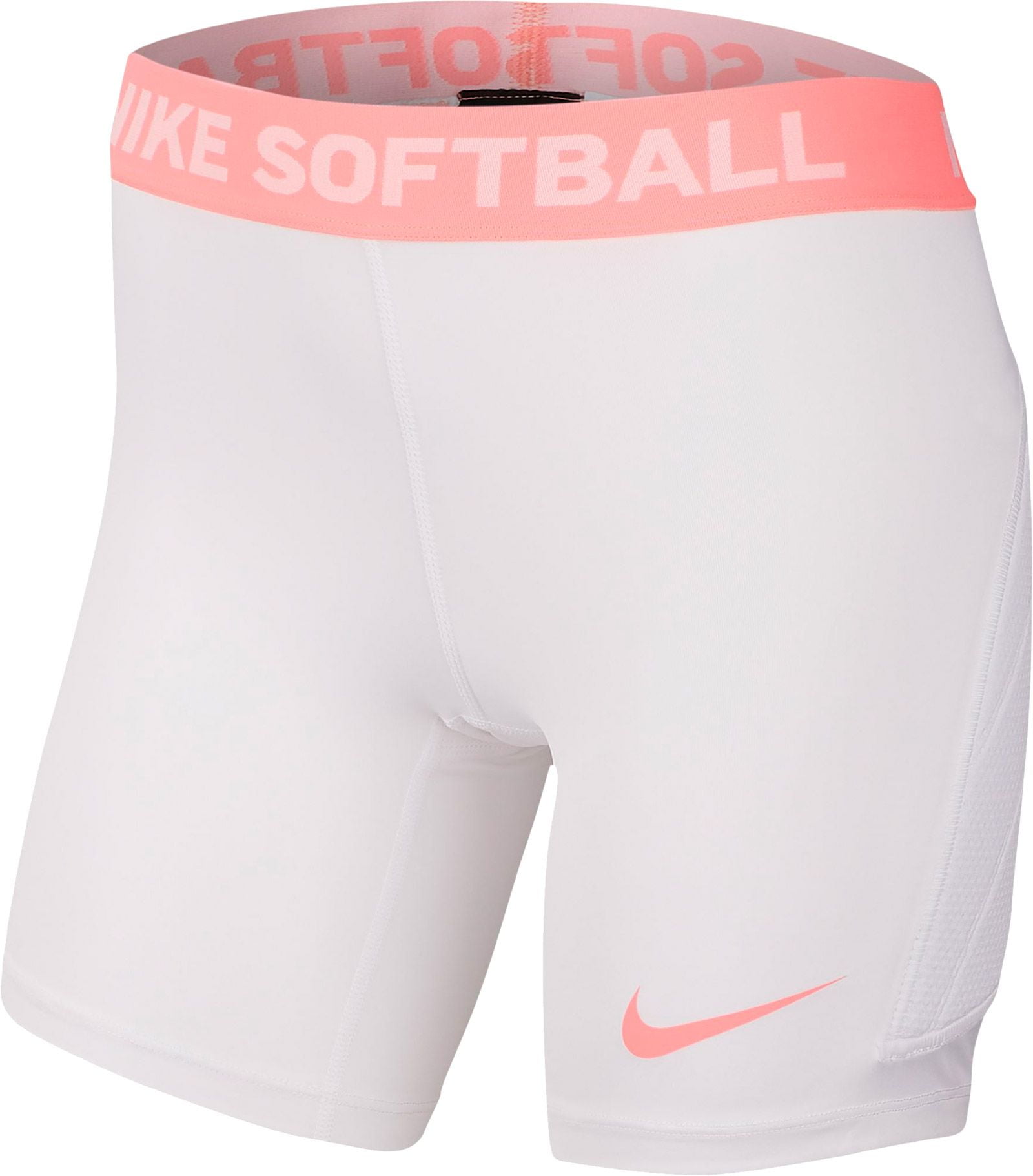 Nike Girls' Dri-FIT Softball Slider Shorts (Tm Wt/Snst Plse/Snst Plse ...