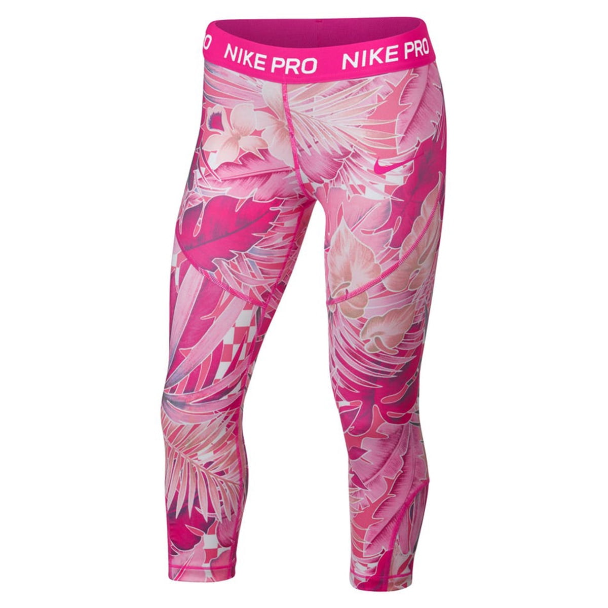 Nike Girls Pro Printed Capris Big Kids Style : Aq9157-686 - Walmart.com