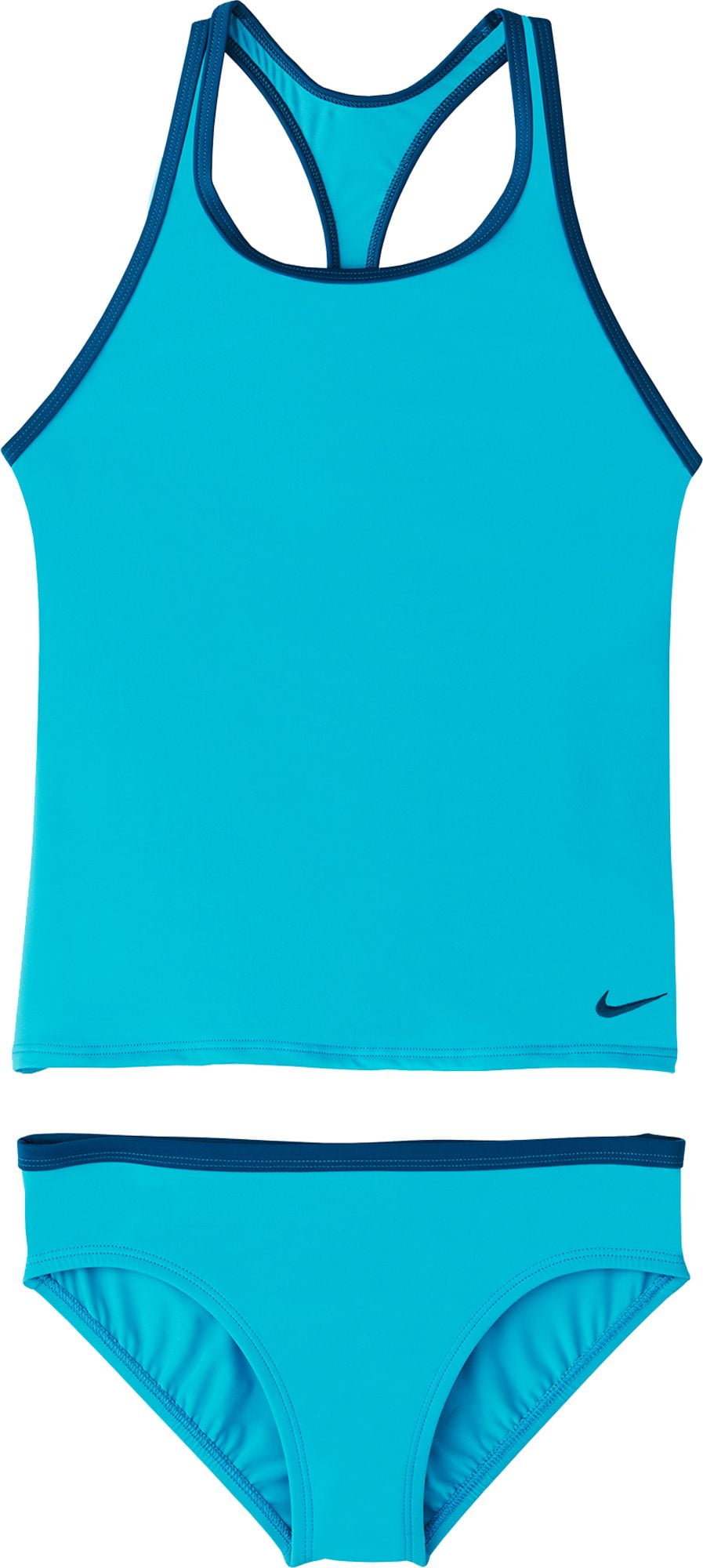 Nike Girls' Solid Racerback Tankini Set - Walmart.com