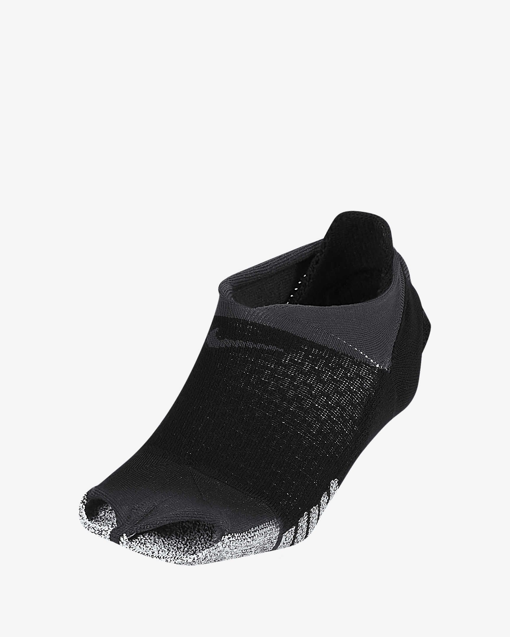 Nike Grip Studio Women's Toeless Footie Socks Black Grey SX7827 010 ...