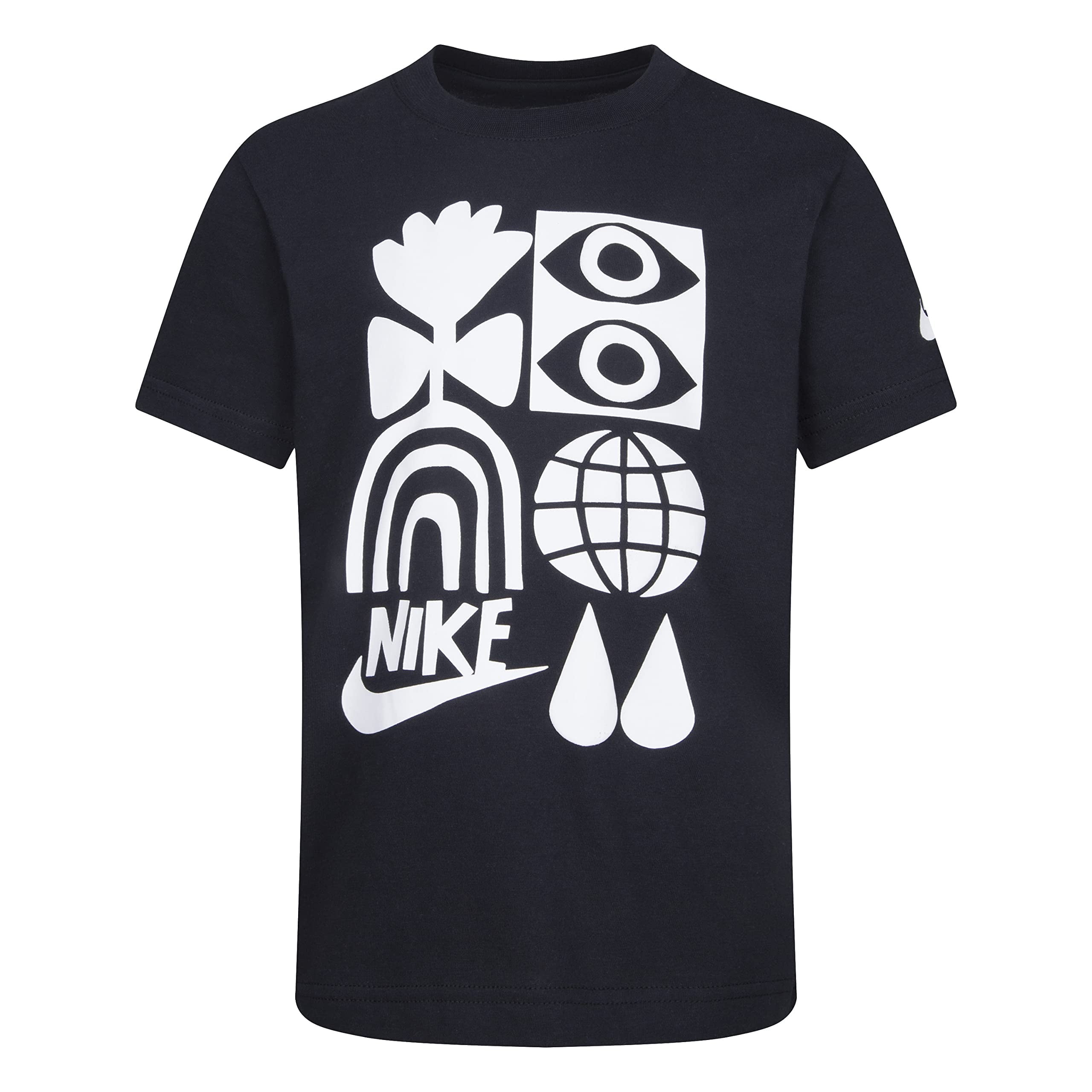 Nike HBR Statement Tee (Little Kids/FBig Kids) (Boys, Black, 7 Big Kid ...
