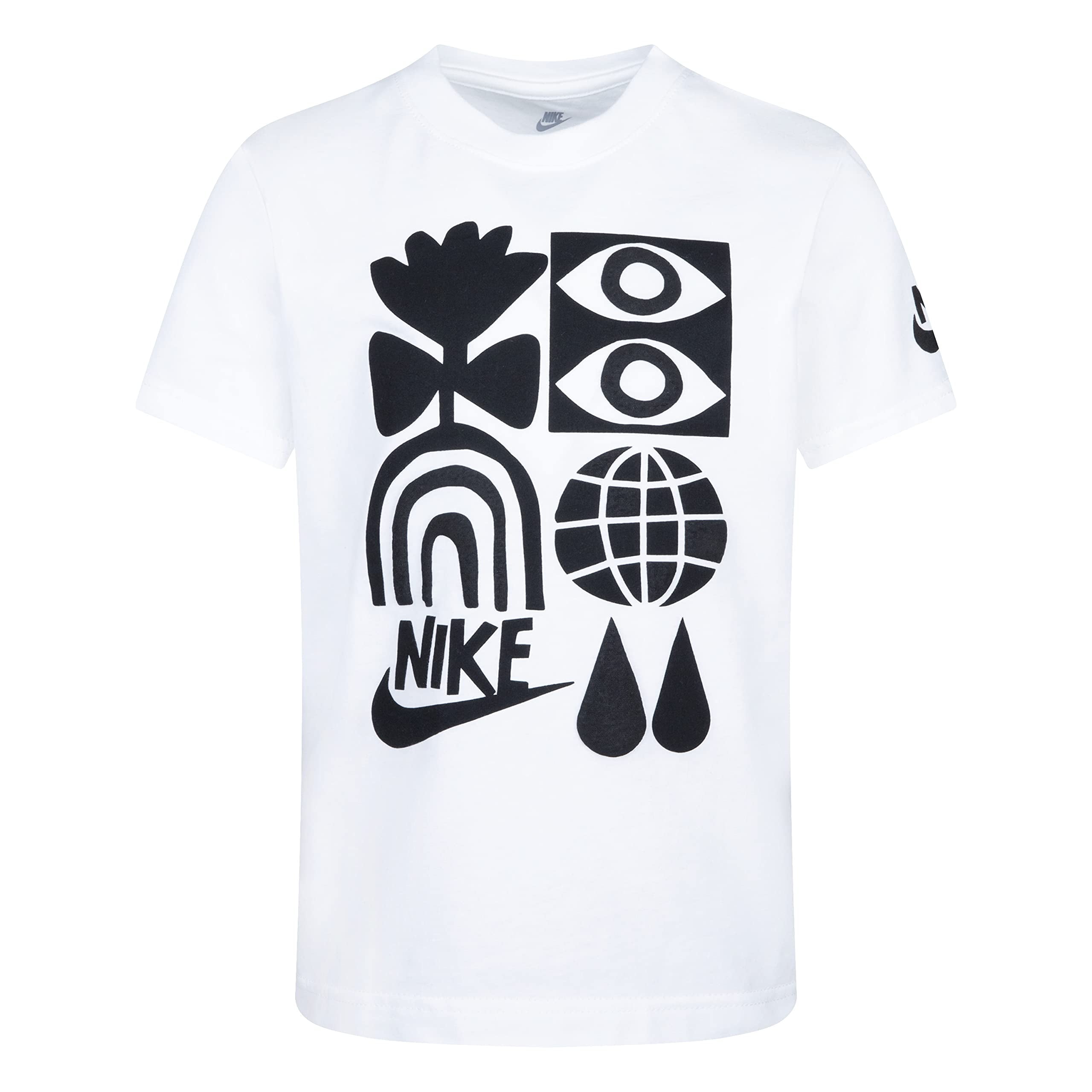 Nike HBR Statement Tee (Little Kids/FBig Kids) (Boys, White, 7 Big Kid ...