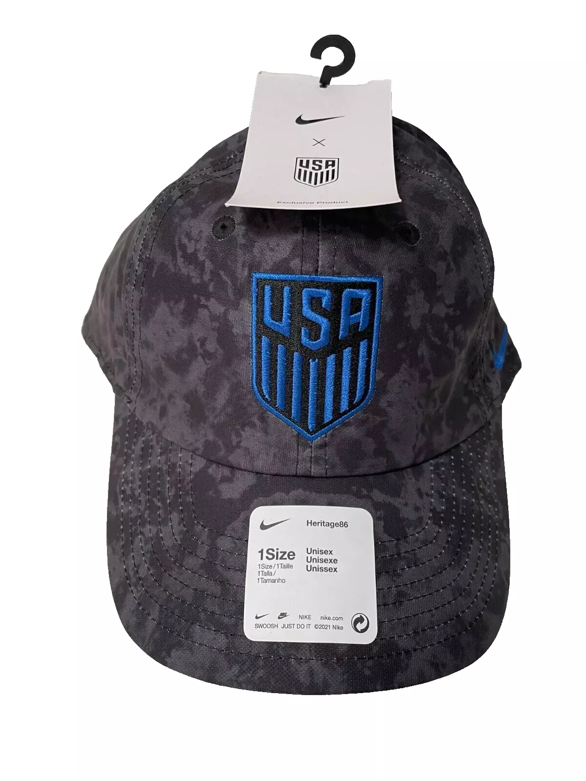 Nike Hat Mens Adjustable Dri FIT Heritage 86 Team USA USMNT Cap Black ...