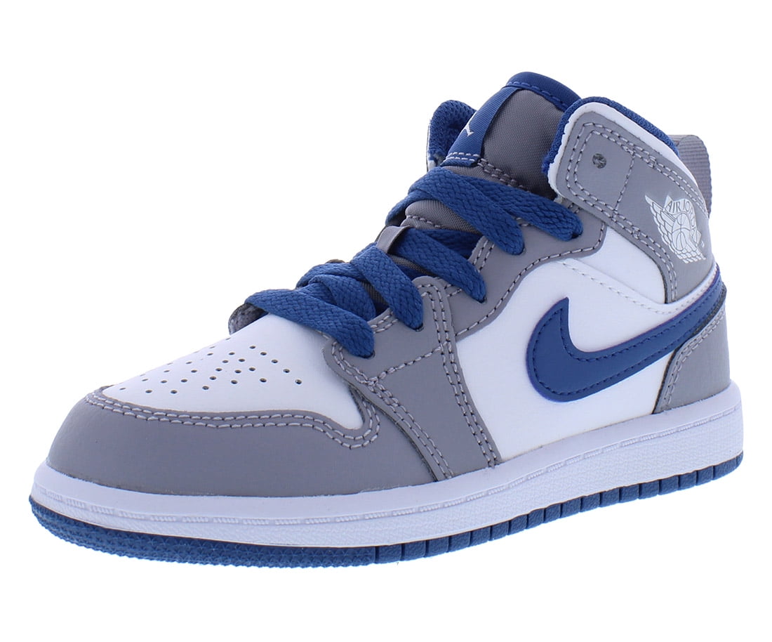 Nike Jordan 1 Mid PS Boys Shoes - Walmart.com