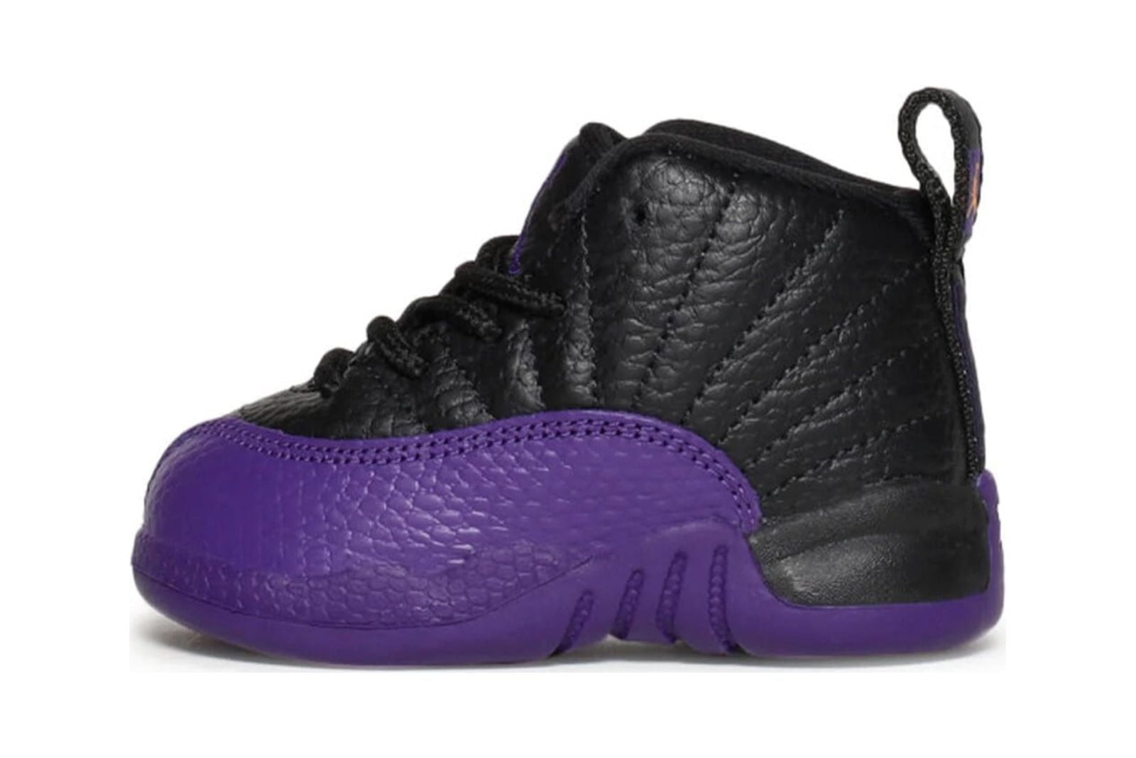 Air Jordan Kids Toddler 12 Retro Shoes, Size 4, Black/Field Purple ...