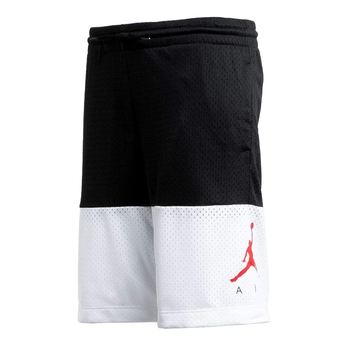 Nike Jordan Big Boy's Jumpman Air Mesh Shorts (Black/White, Small ...