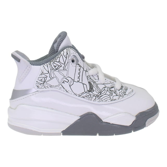 Nike Jordan Kids Shoe - Dub Zero White/Cool Grey, Toddler Size 8C ...