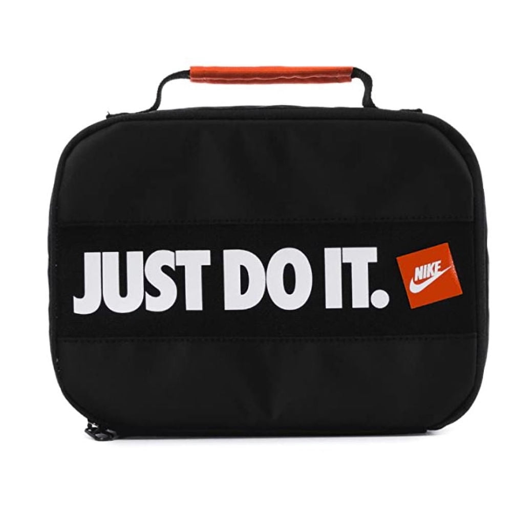 Nike Insulated Lunch Box, Black, 10 x 7.5 x 3.5 Inches, Zippered ...