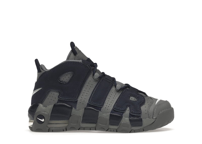 Nike Kid's Air More Uptempo 96 Cool Grey Midnight Navy Basketball Shoes ...