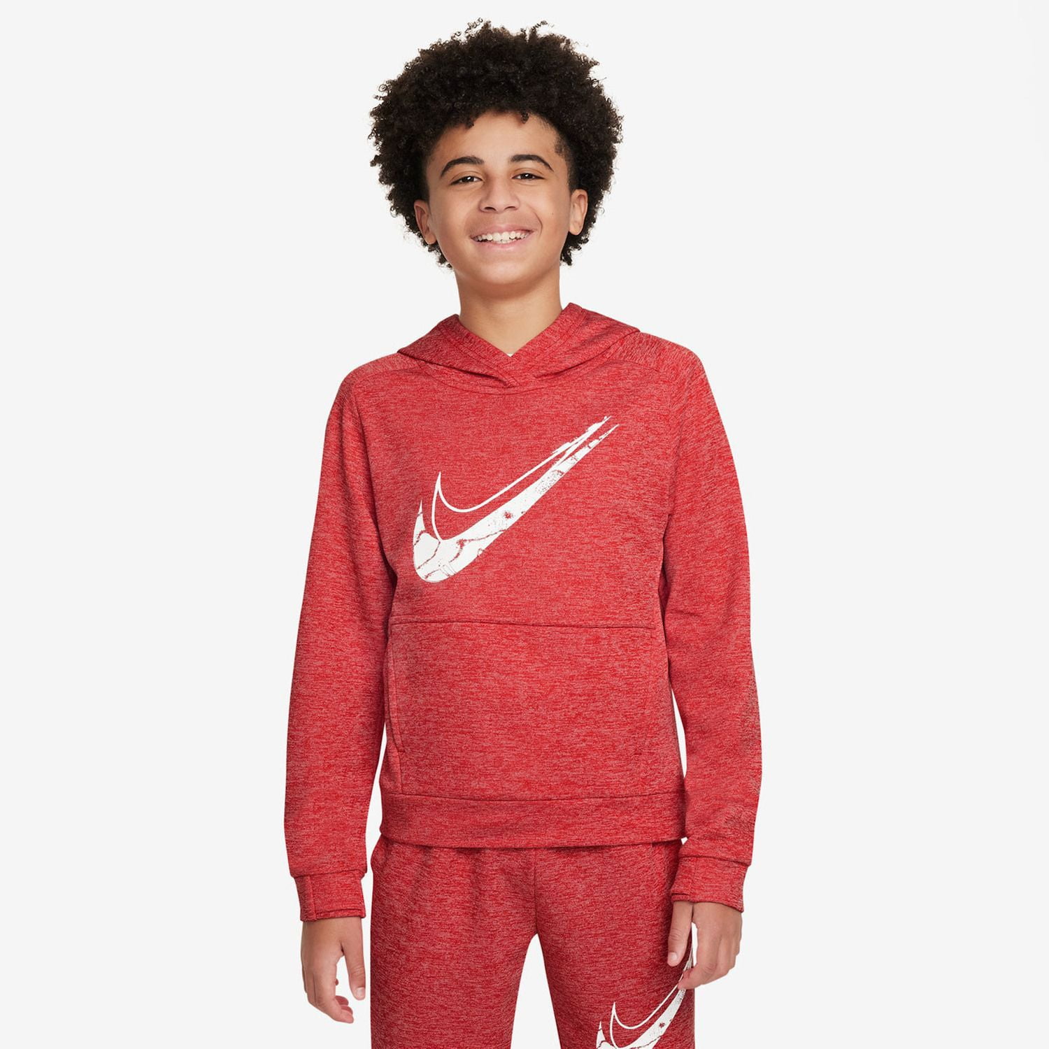 Nike Kids 8-20 Therma-FIT Stain Repel Double Swoosh Graphic Hoodie ...