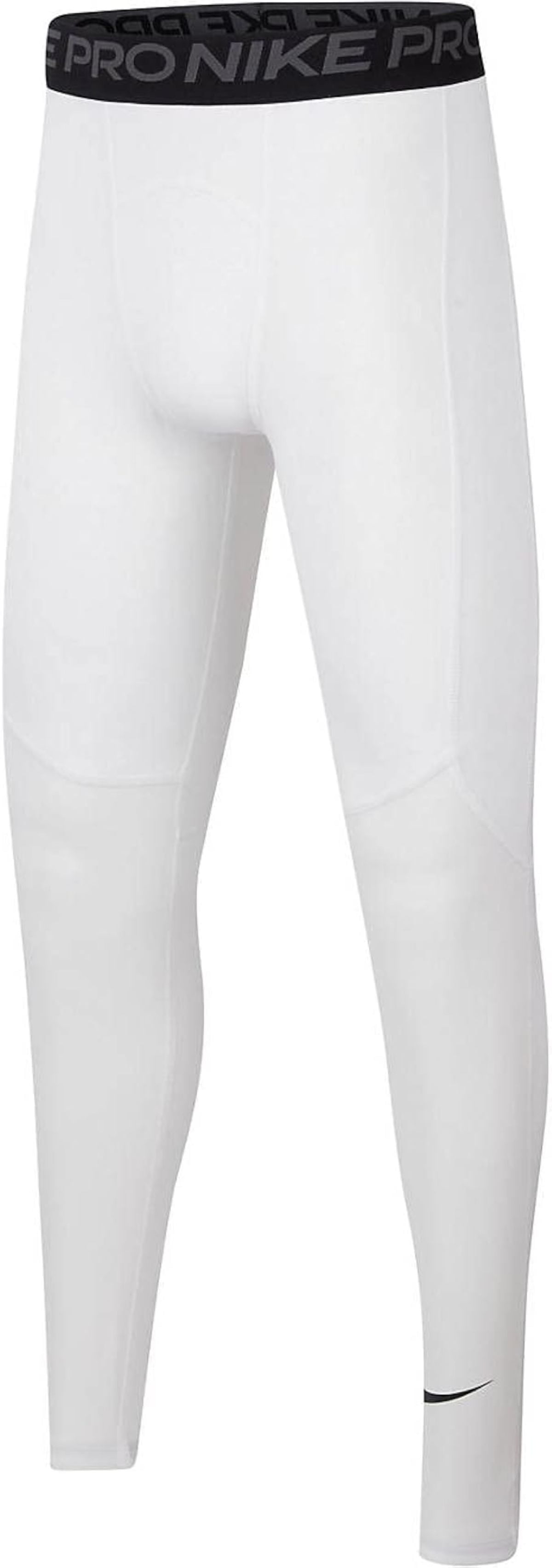 Nike Kids Boy's Pro 3/4 Tights (Little Kids/Big Kids) White/Black XS ...