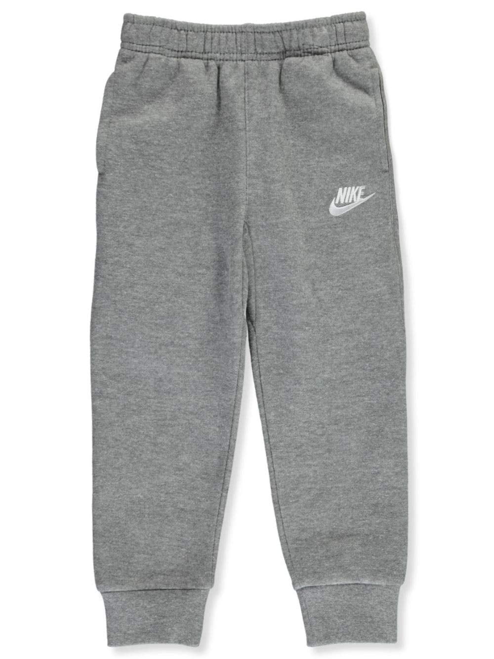 Nike Kids Boys Club Fleece Rib Cuff Pants Little Kids 7 Carbon Heather ...
