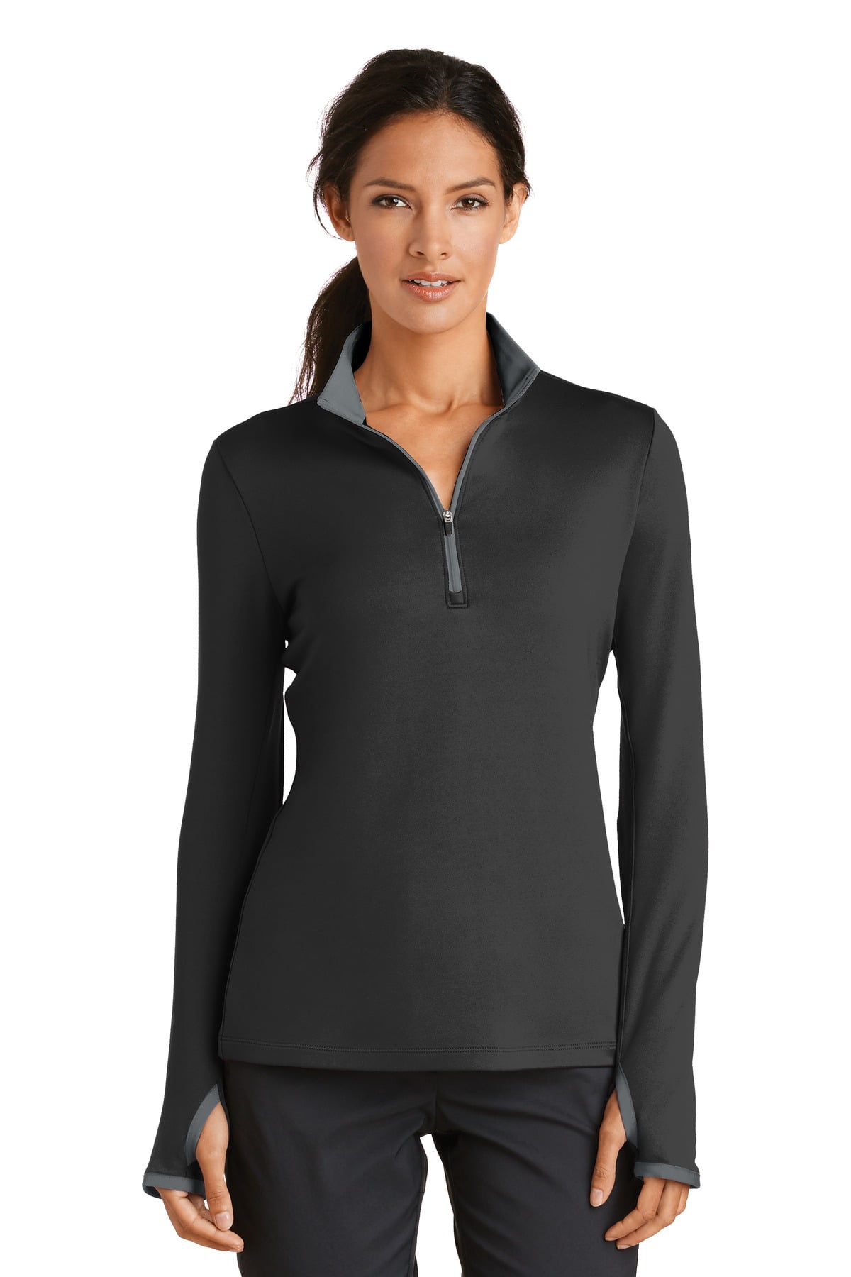 Nike Ladies Dri-FIT Stretch 1/2-Zip Cover-Up. 779796 - Walmart.com