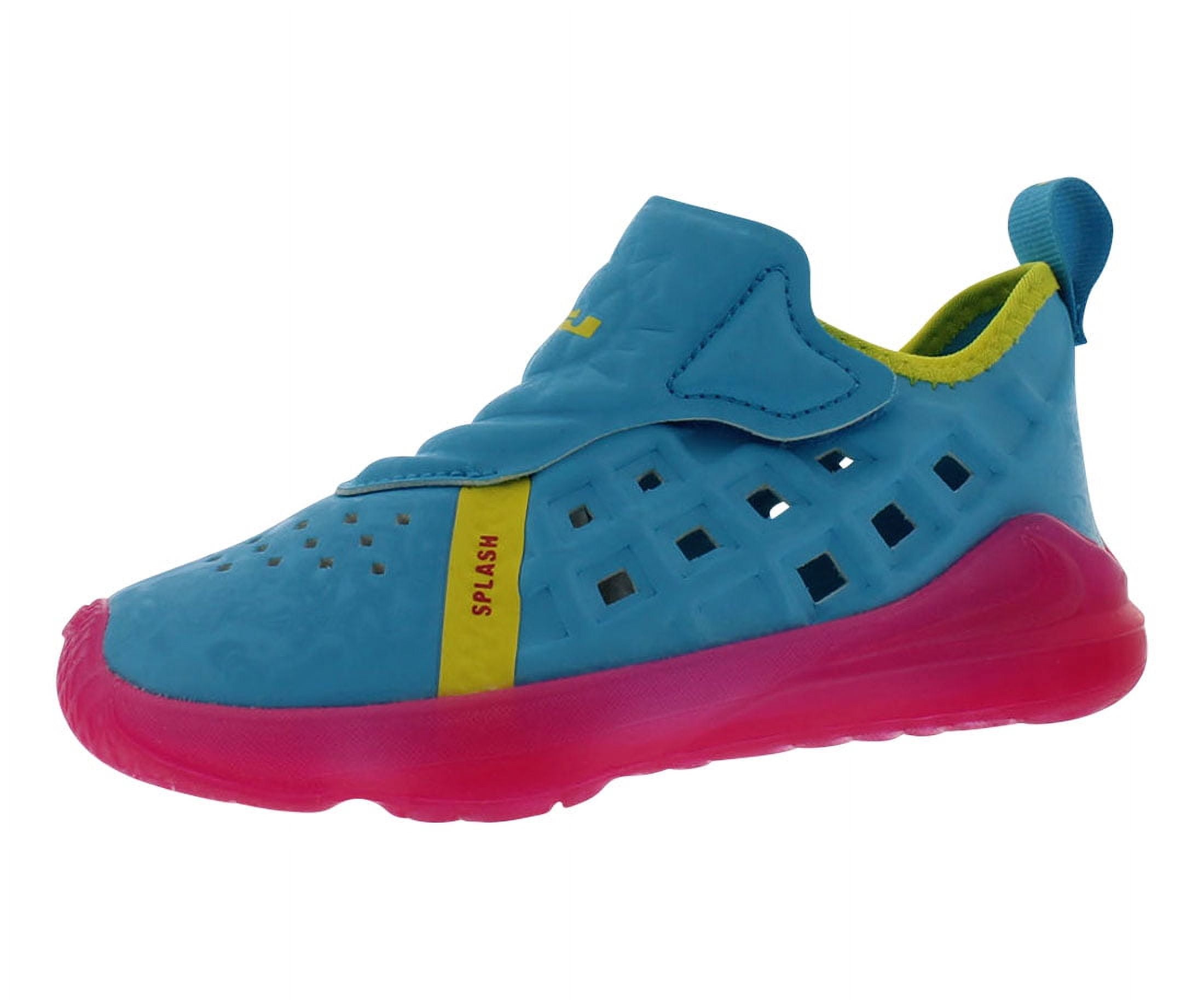 Nike Lebron Xvii Dunked Baby Boys Shoes Size 5, Color: Blue Fury/Fire ...