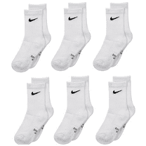 Nike Everyday Plus Dri-Fit Cotton Cushioned Crew Socks, 6 Pair Pack, Medium (SX6897-922 ...