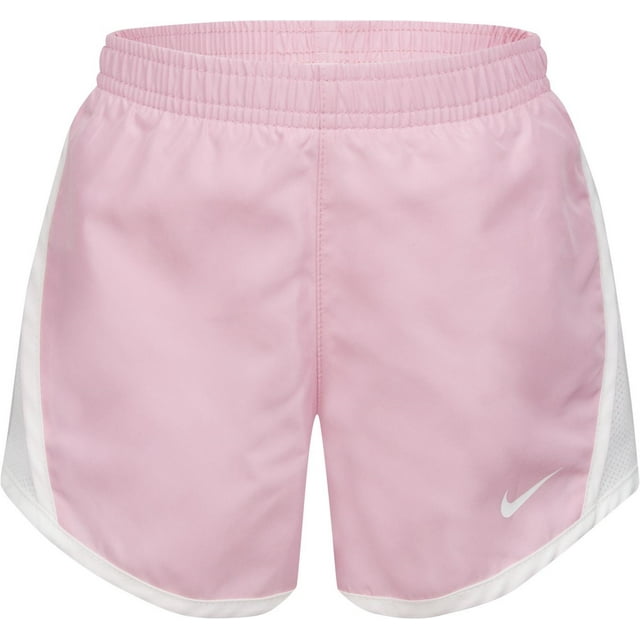 Nike Little Girl's Dri-FIT Tempo Shorts, Pink White, Moisture-Wicking ...
