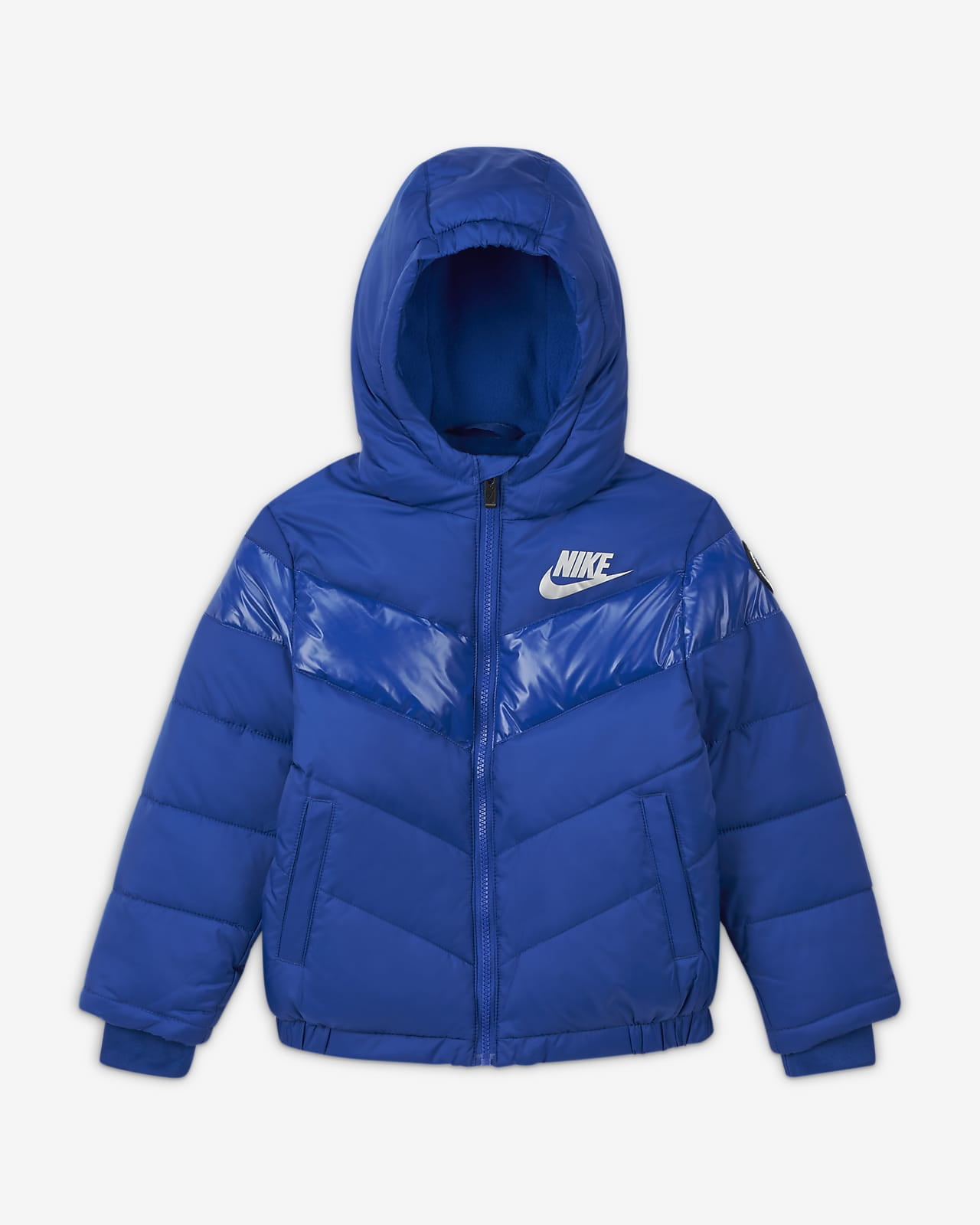 Nike Little Kids Color-Block Puffer Jacket,Game Royal,7 - Walmart.com