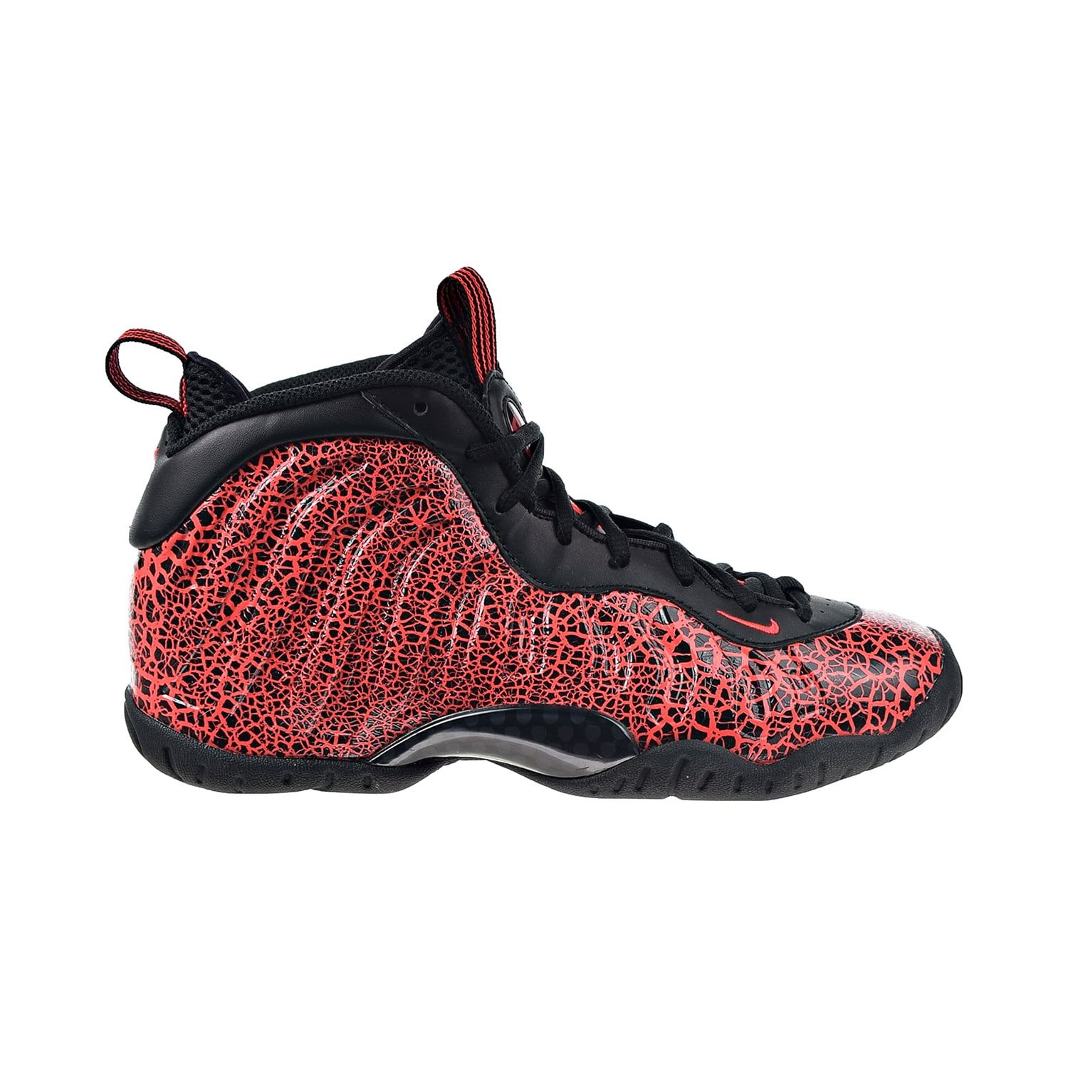 Nike Little Posite One Lava Big Kid's Shoes Black-Bright Crimson 644791 ...