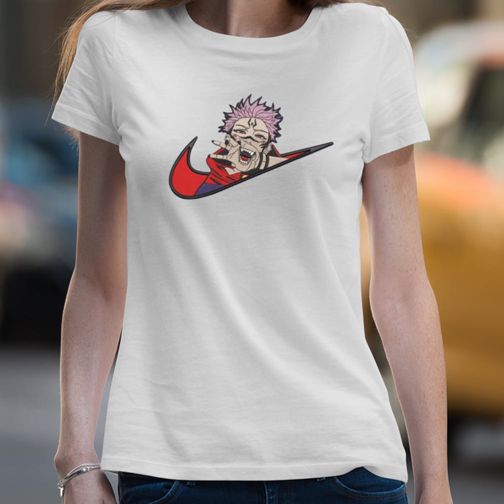 Nike Logo X Sukuna Mode Yuji Itadori From Jujutsu Kaisen Anime Shirt Up ...