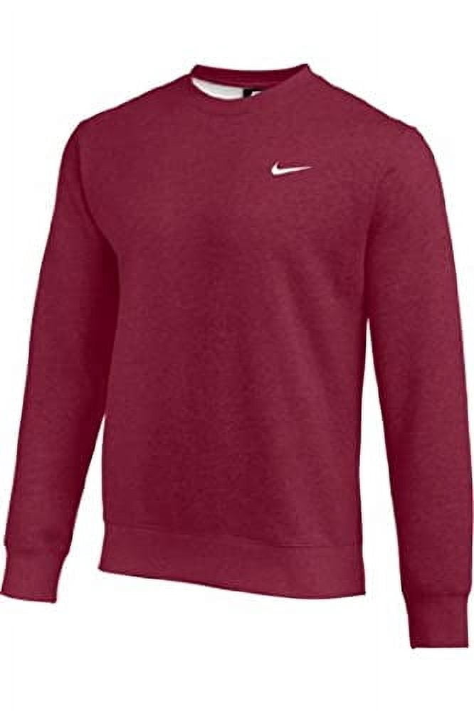 Nike MEN'S CLUB CREW SWEATSHIRT (Cardinal, Large) - Walmart.com
