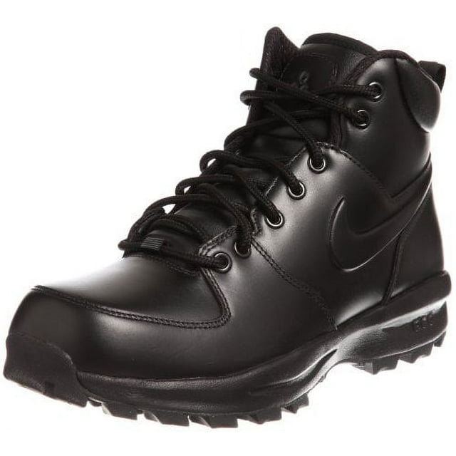 Nike Men's Manoa 454350-003 Triple Black Leather Mid Top Work Hiking Boots Size 10 - Walmart.com