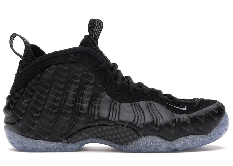 Nike Men's Air Foamposite One All-Over Swoosh Black Basketball Shoes ...