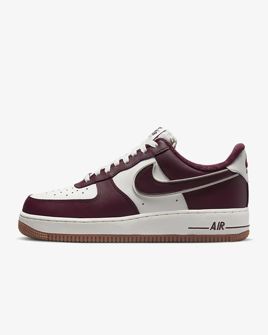 Nike Men's Air Force 1 '07 LV8 Maroon Men's Shoes Size 8.5 - Walmart.com
