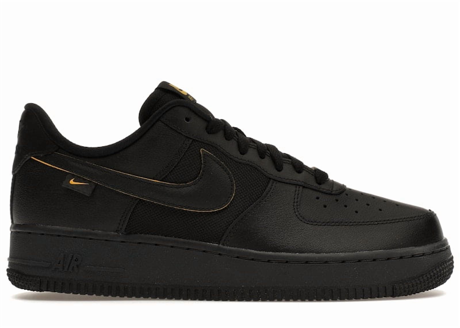 Nike Men's Air Force 1 Low '07 Ballistic Mesh Black University Gold ...