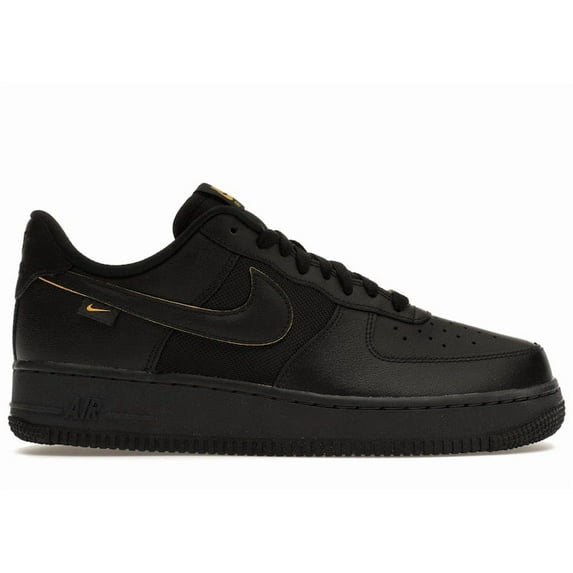 Nike Men's Air Force 1 Low '07 Ballistic Mesh Black University Gold ...