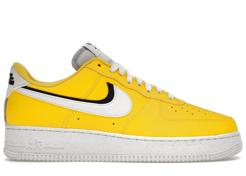 Nike Men's Air Force 1 Low '07 LV8 Tour Yellow Sail Black Shoes, from ...