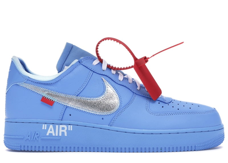 Nike Men's Air Force 1 Low Off-White MCA University Blue Shoes, from ...