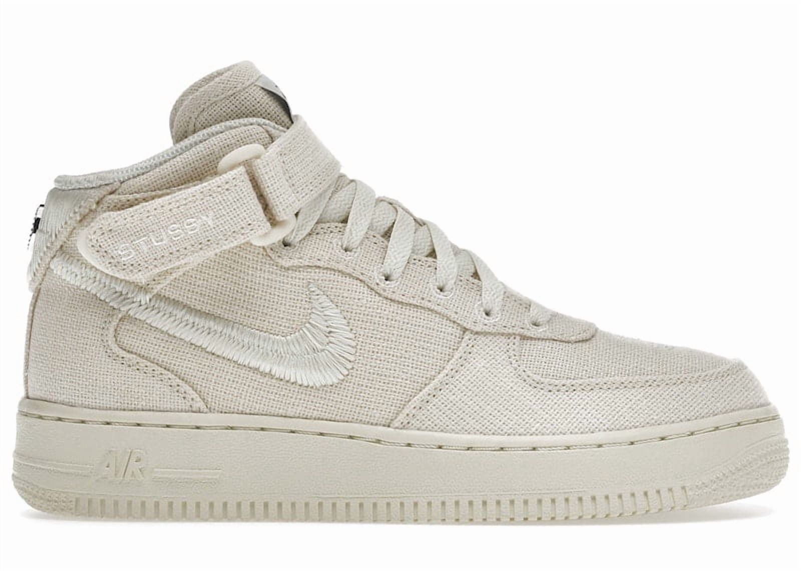 Nike Men's Air Force 1 Mid Stussy Fossil Basketball Shoes, from StockX ...