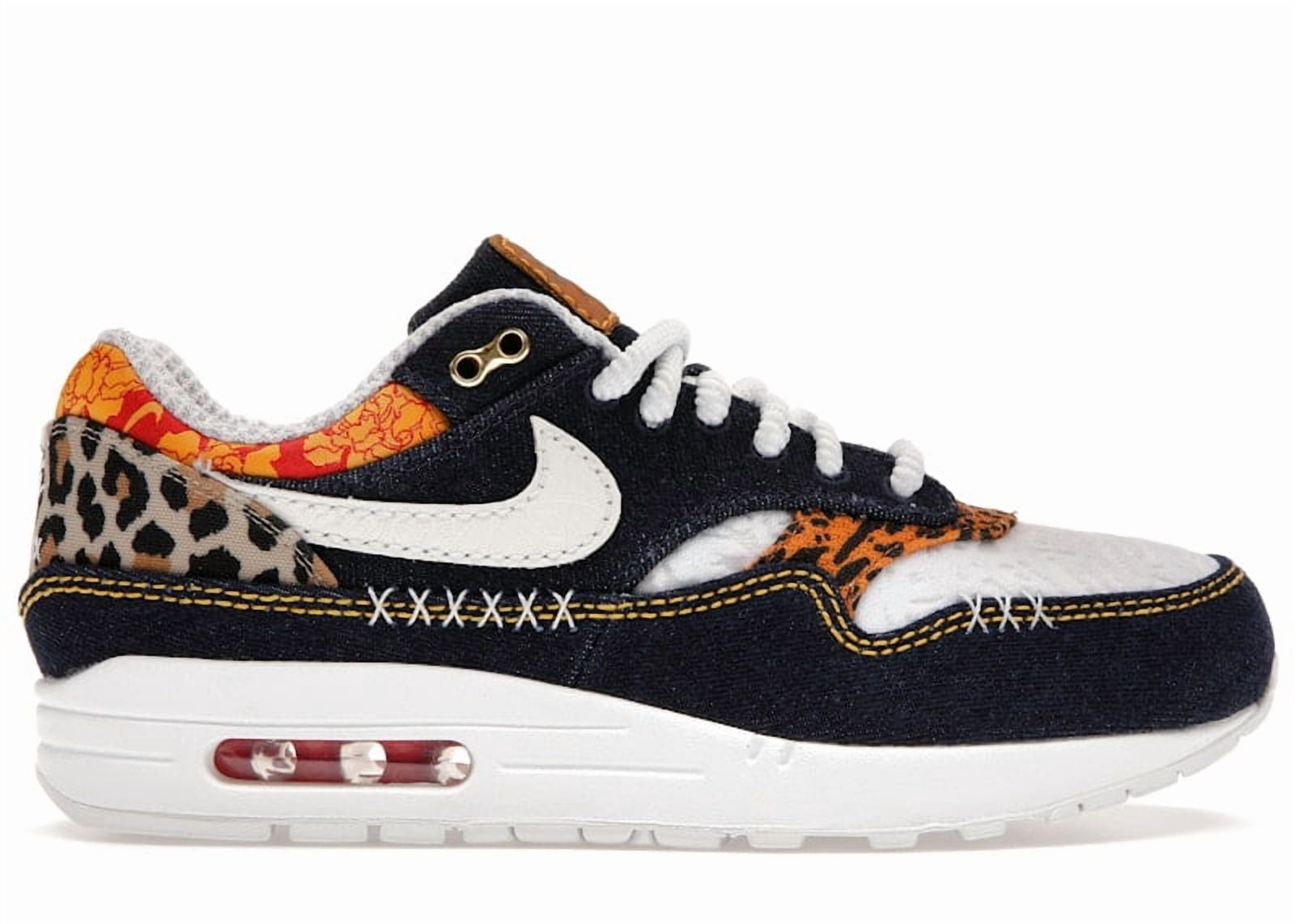 Nike Men's Air Max 1 Premium Denim Leopard Running Shoes, from StockX ...