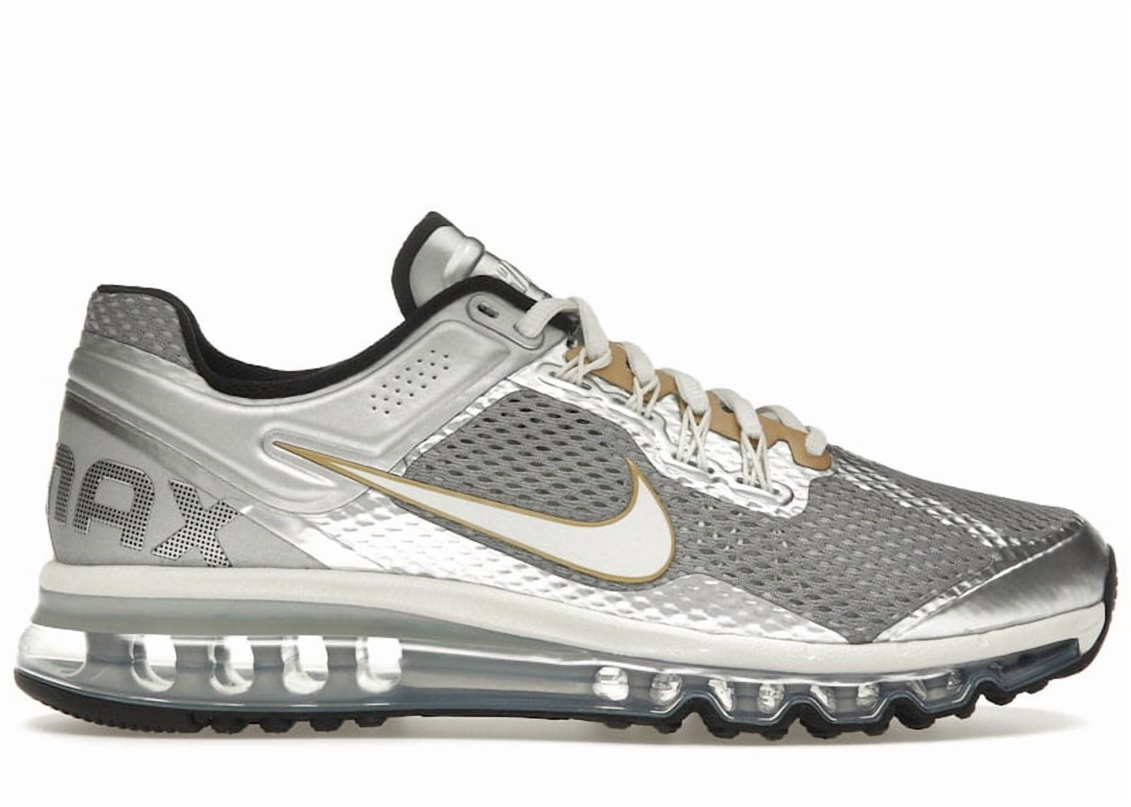 Nike Men's Air Max 2013 Metallic Silver Gold Running Shoes, from StockX ...