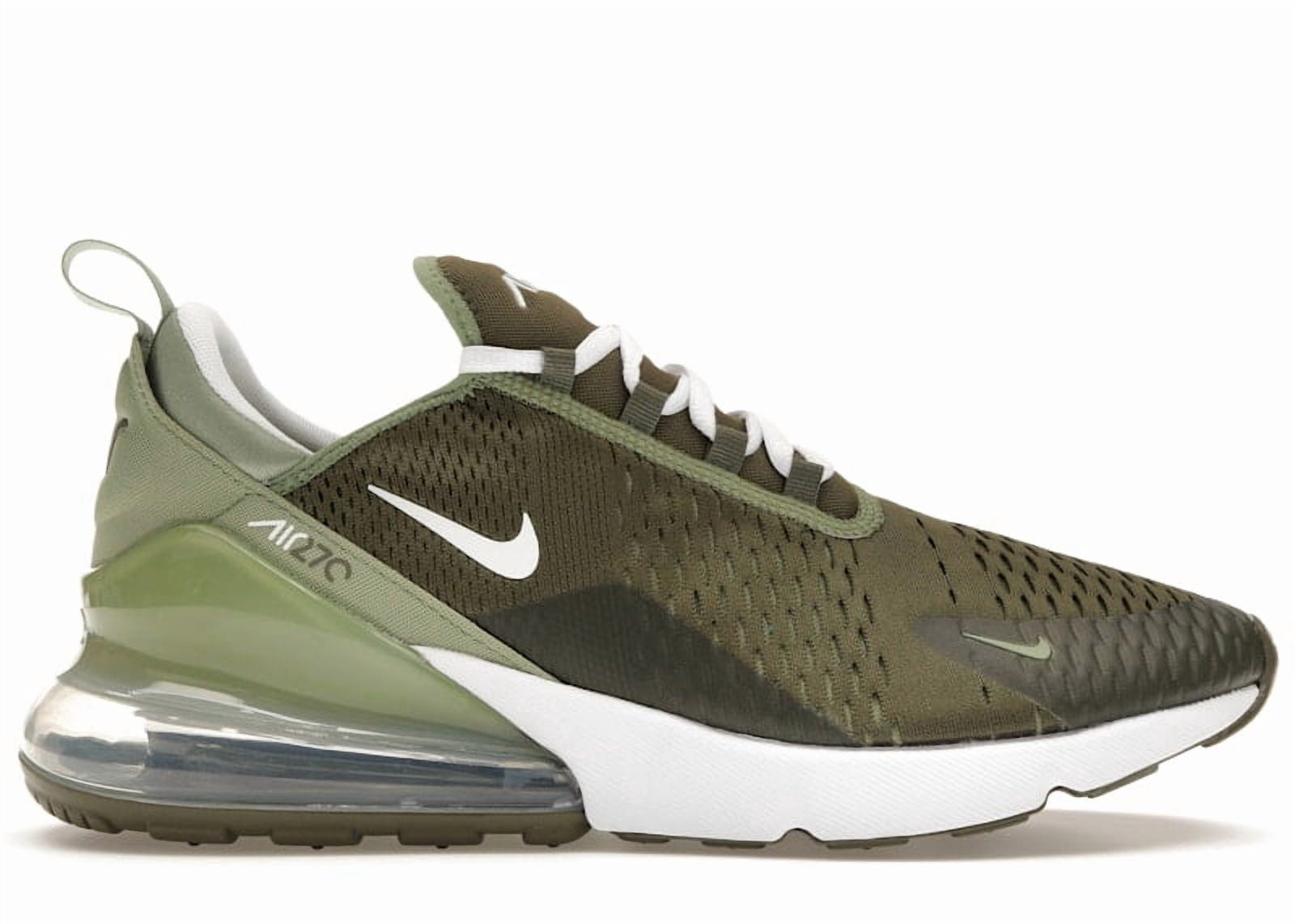 Nike Men's Air Max 270 Medium Olive White Oil Green Running Shoes, from ...