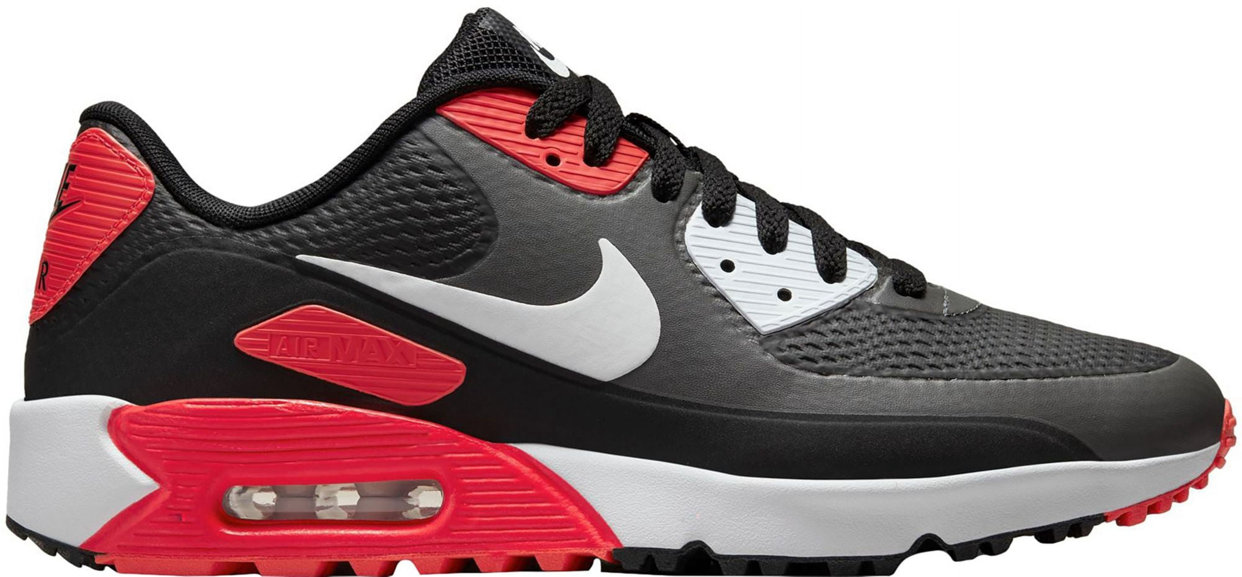 Nike Men's Air Max 90 G Golf Shoes (Grey/White/Red, 11, Medium/D ...