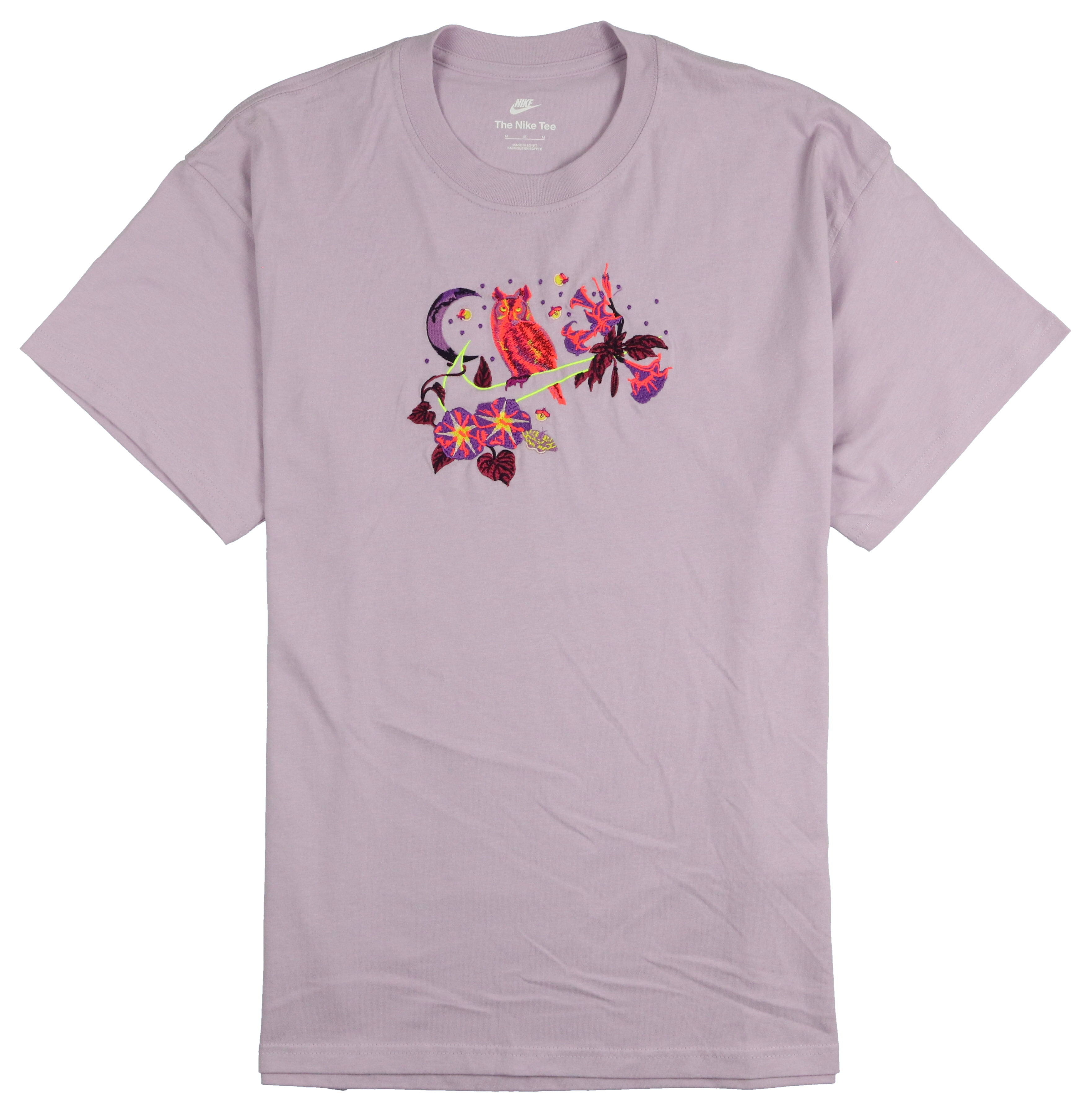 Nike Men's Air Max 90 Night Owl T-Shirt Large Purple Embroidered Design ...