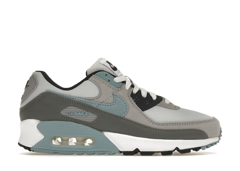 Nike Men's Air Max 90 Pure Platinum Warm Blue Running Shoes, from ...