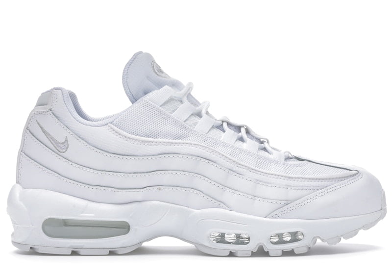 Nike Men's Air Max 95 Essential White Grey Fog Running Shoes, from ...