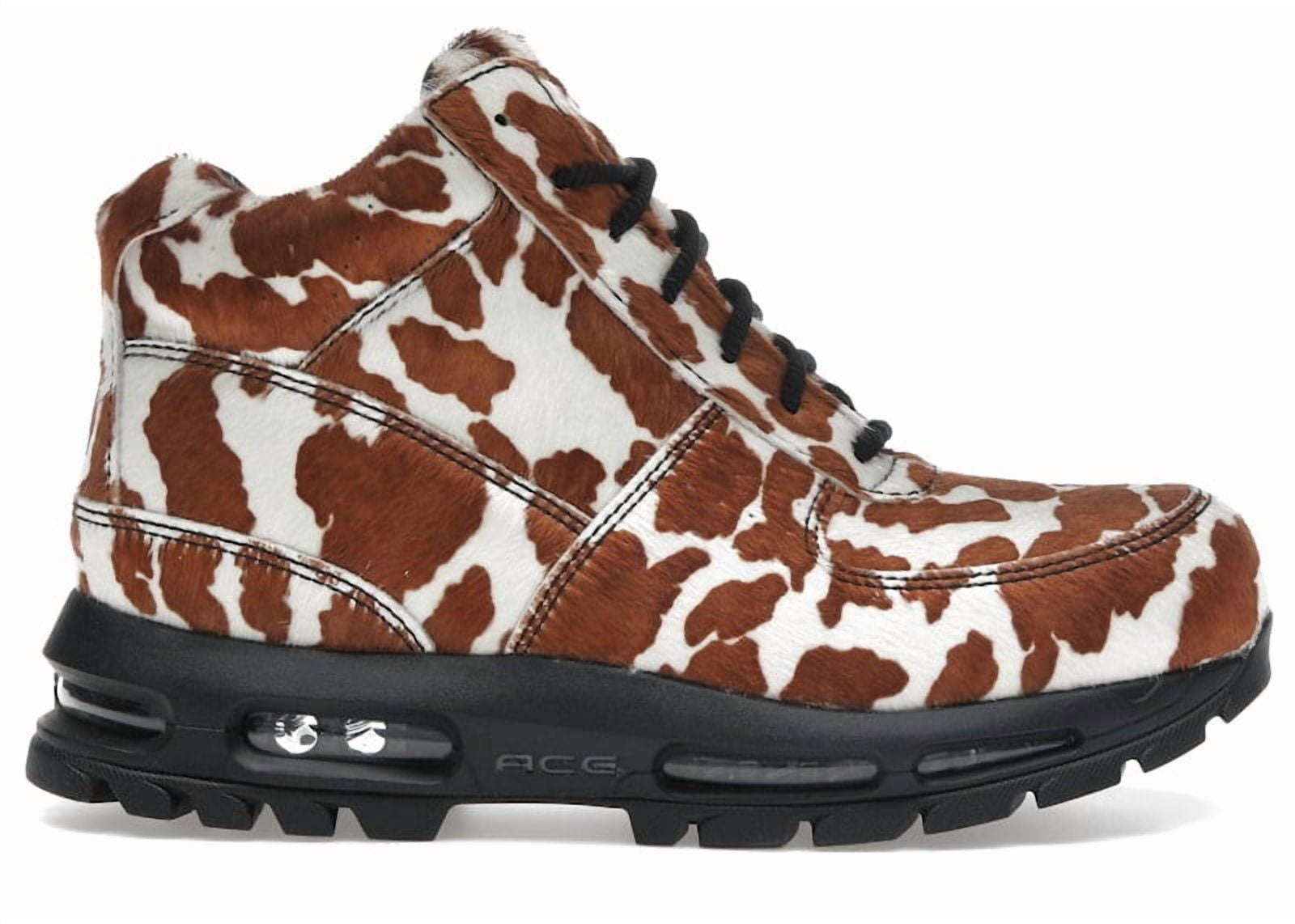Nike Men's Air Max Goadome Sail Cacao Wow Cow Print Pony Hair Boots ...