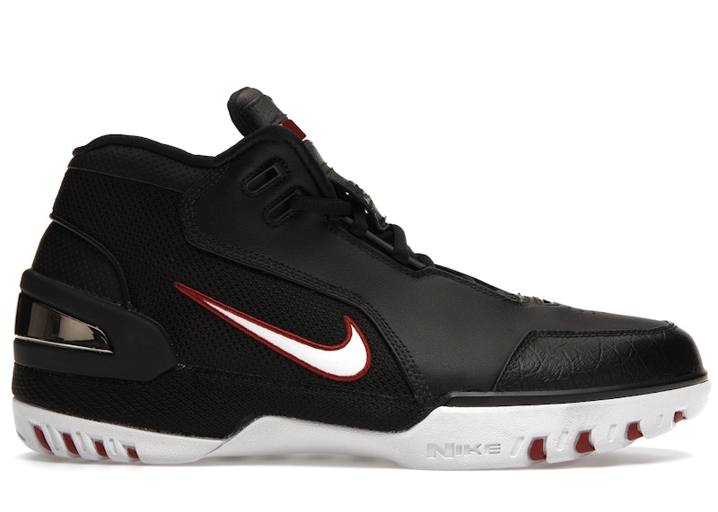 Nike Men's Air Zoom Generation Black White Retro Basketball Shoes, from ...