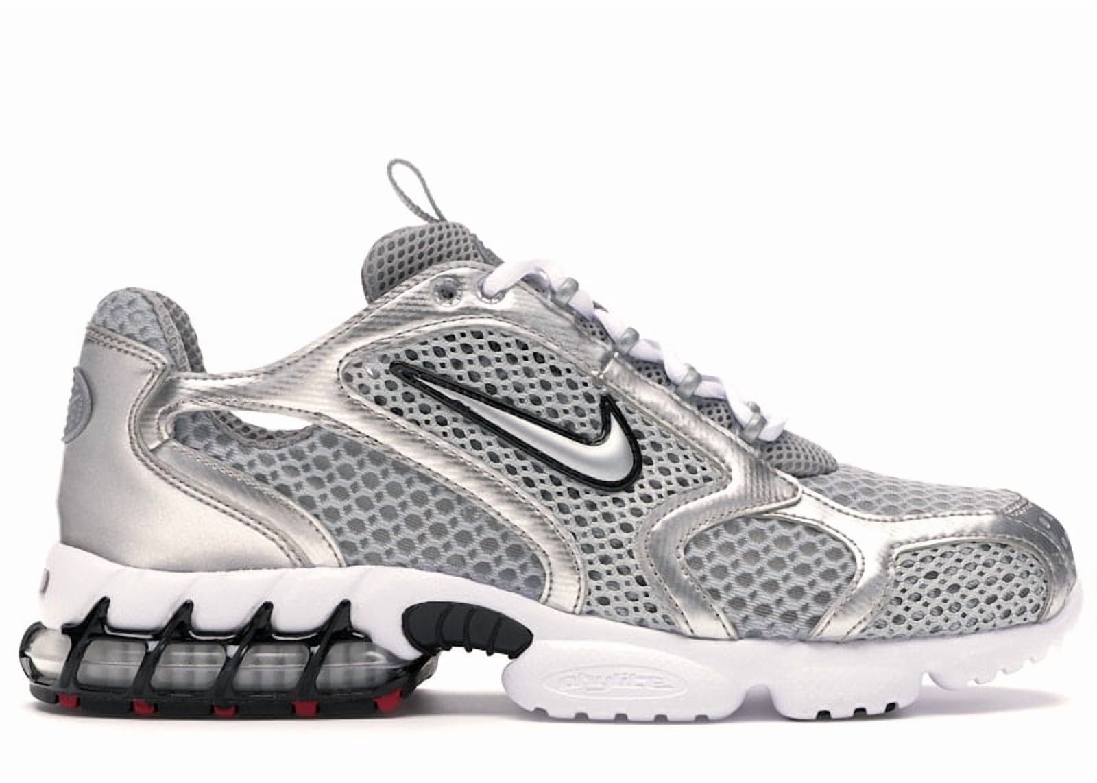Nike Men's Air Zoom Spiridon Cage 2 Metallic Silver Running Shoes, from ...