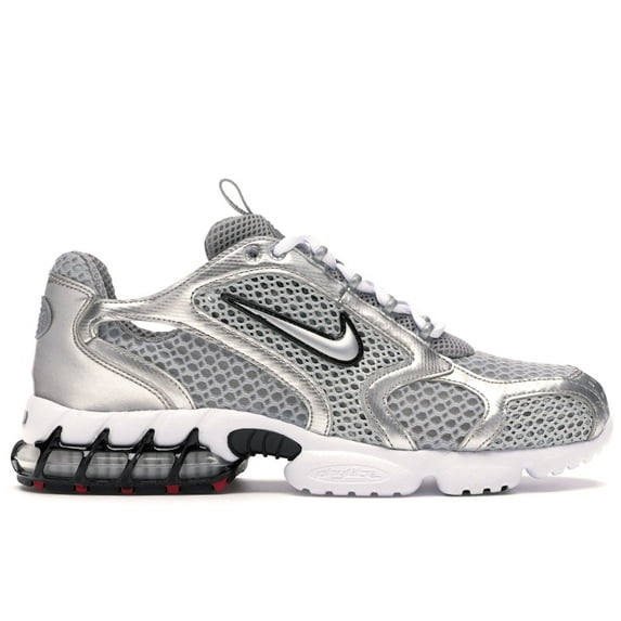 Nike Men's Air Zoom Spiridon Cage 2 Metallic Silver Running Shoes, from ...