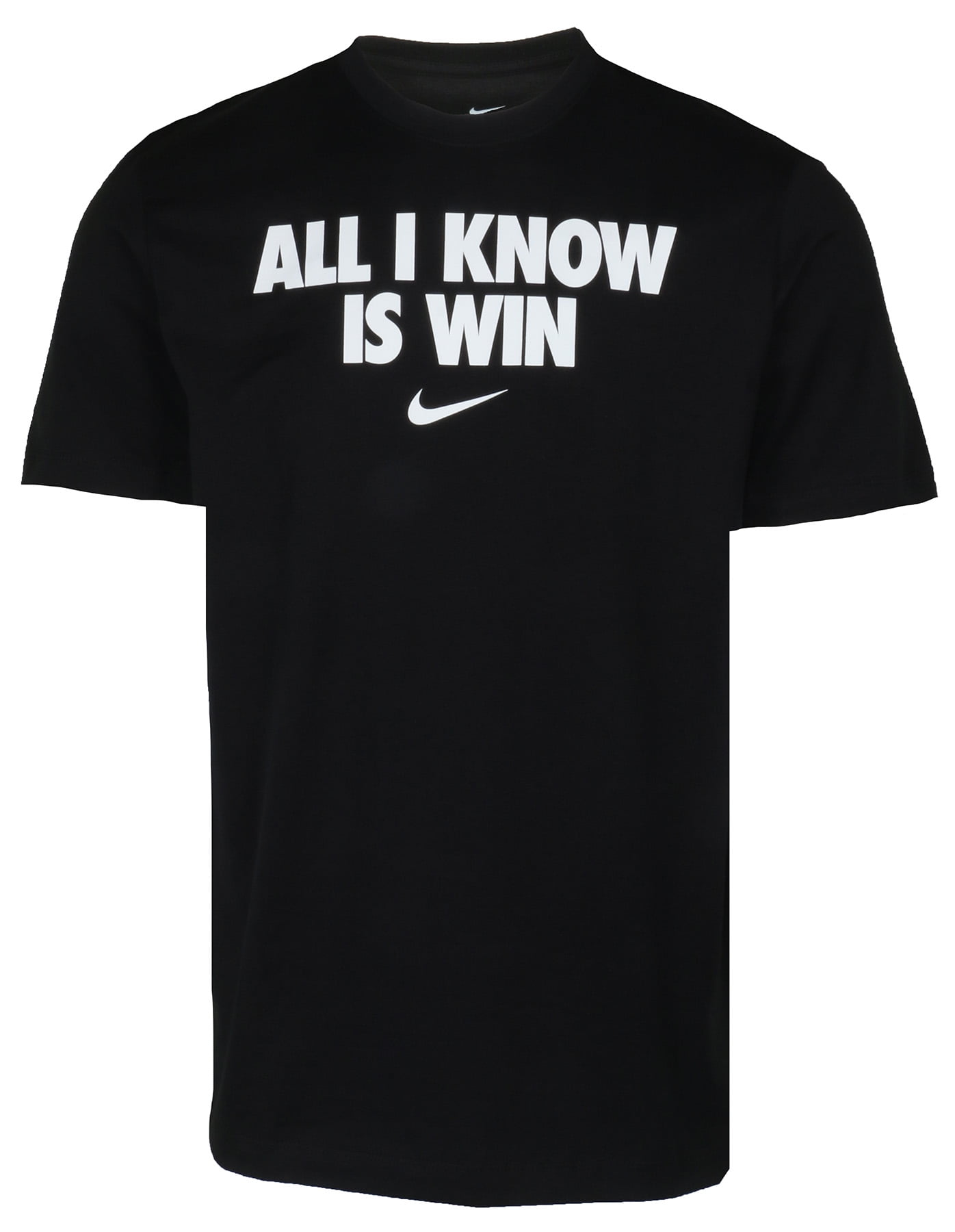 Nike Men's All I Know Is Win Graphic Tee T-shirt (Black, Medium ...