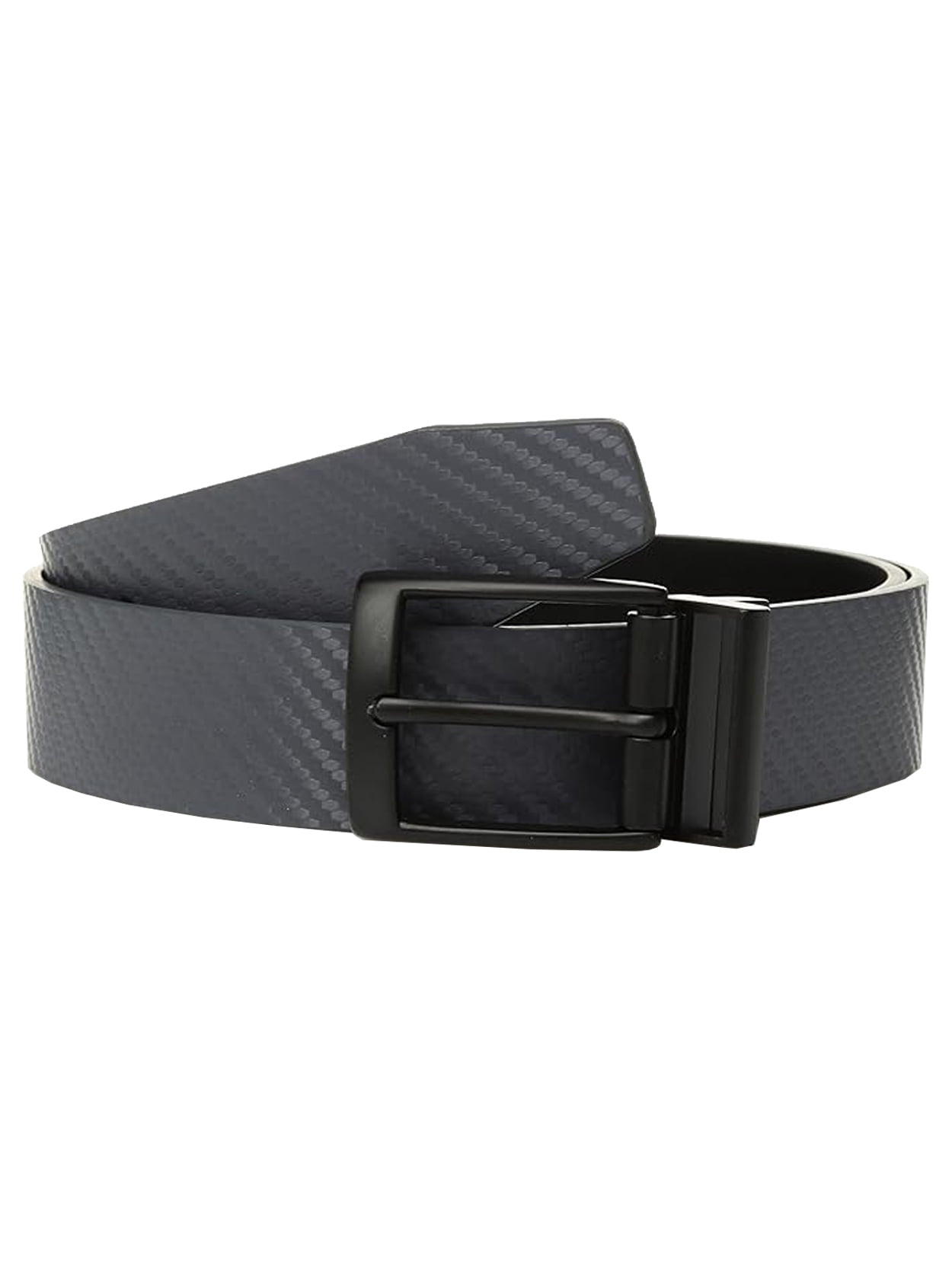 Nike Men's Carbon Fiber-Texture Reversible Golf Belt, 32" Charcoal ...