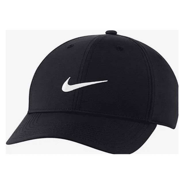 Nike DRI-FIT Performance Men's Classic Cotton Baseball Cap, Black/White ...