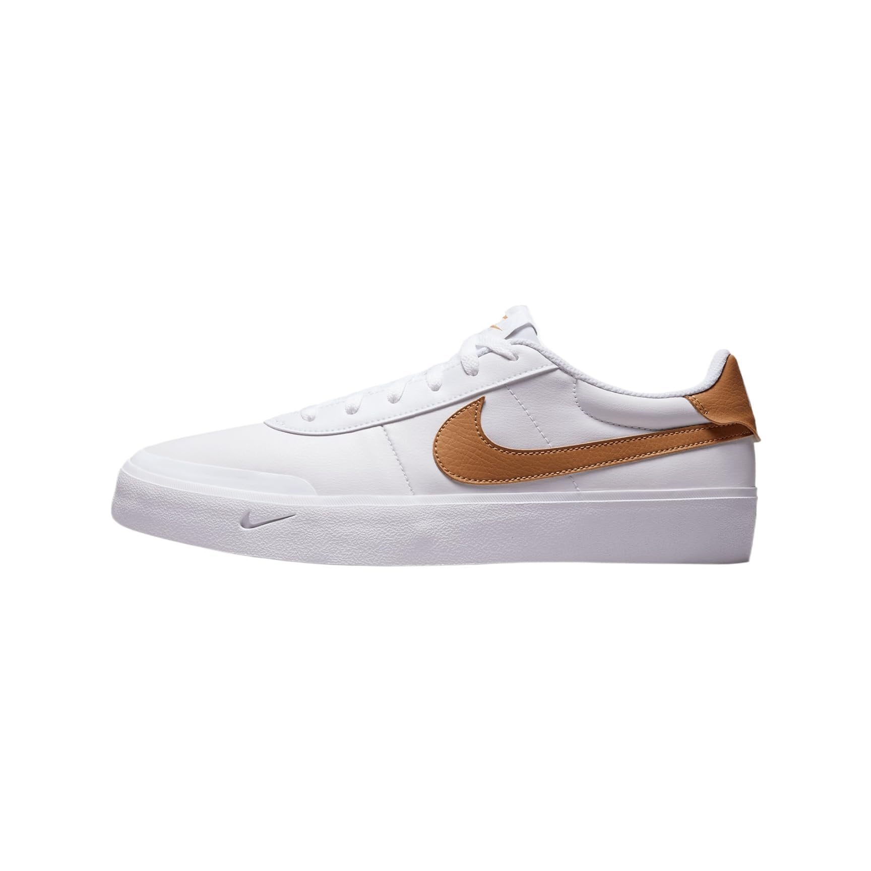 Nike Men's Court Shot Sneaker, White/Flax, 12.5 - Walmart.com