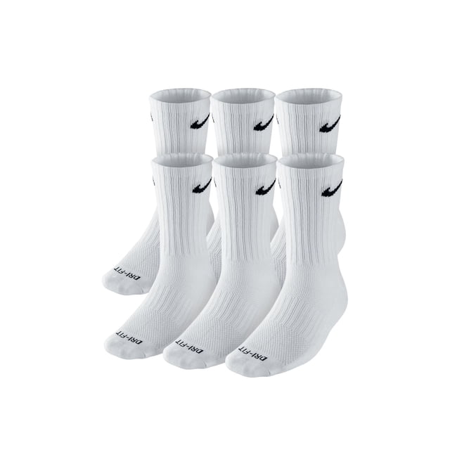 Nike Men's Dri-Fit Cushioned Crew Socks, Athletic Everyday Cotton, Dry ...