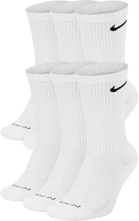 Nike Men's Dri-Fit EverydayPlus Cushioned Crew Socks | Cotton ...